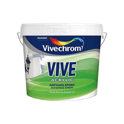 Vivechrom VIVE ACRYLIC Ακρυλικό Χρώμα για Εξωτερική Χρήση Λευκό ...